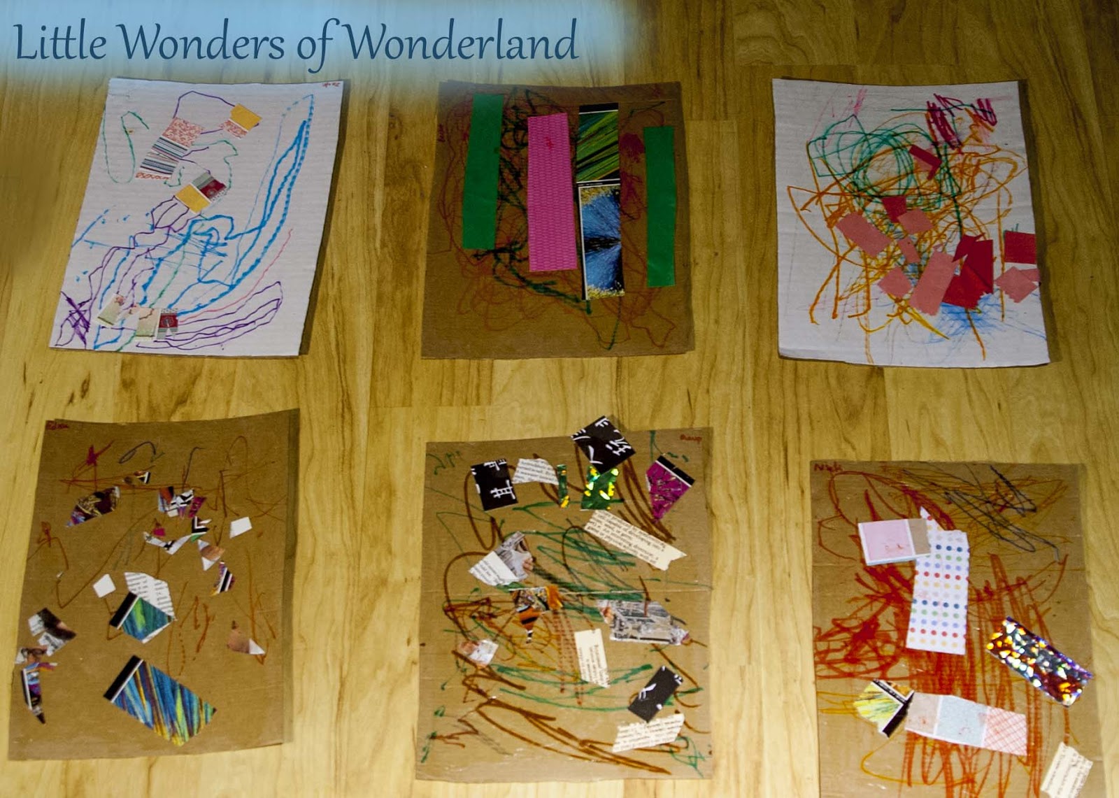 Little Wonders of Wonderland: Collage Art Project for Kids ages 2 through 6