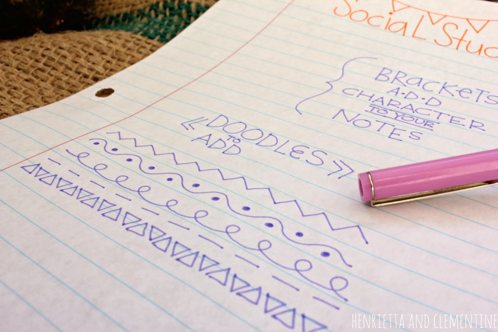 Henrietta & Clementine: Note-Taking & Doodles