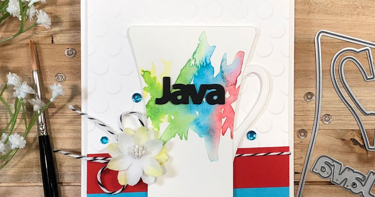 Stop and Stamp the roses: Water colored Java mug