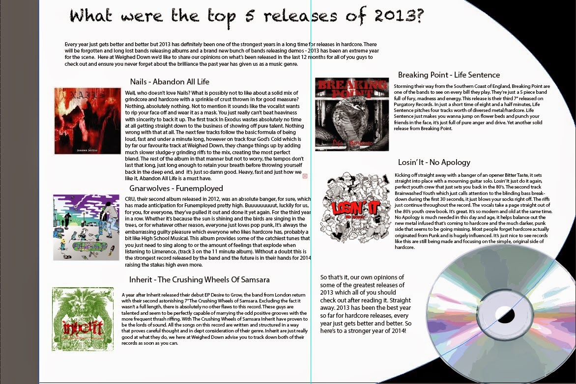 Graphics: Magazine double page spread, contents page and cover photo