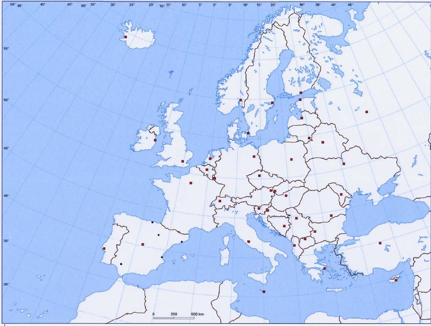 Mapa Mudo Fisico De Europa Santillana