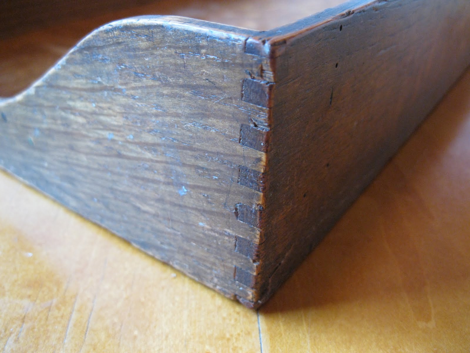 SEATTLE JUNK LOVE: SOLD Globe Wernicke wooden inbox tray- $37