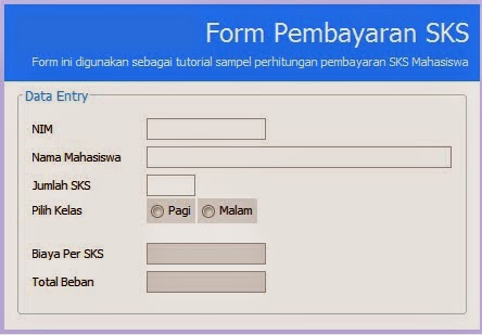 Contoh Form Perhitungan Sederhana pada Java Editor NetBeans - Ogat Dezaign