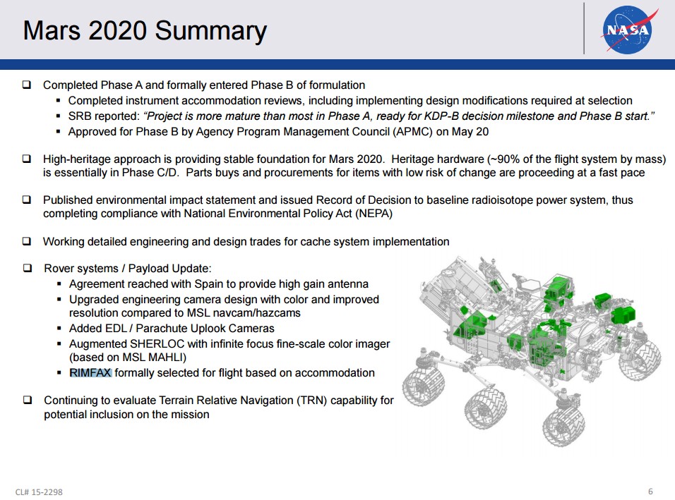 Future Planetary Exploration: Update on NASA Mars Rover Plans