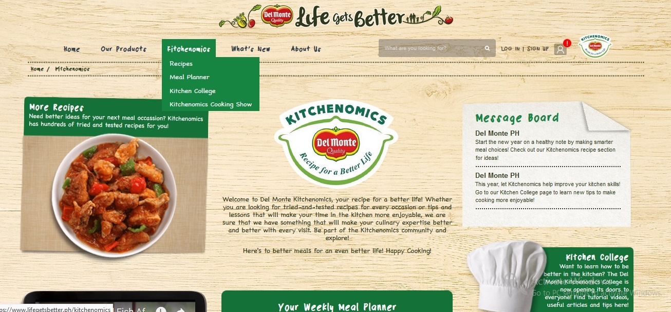 Del Monte Kitchenomics Launches New and Improved Website to Make Life ...