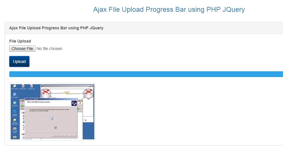 Ajax File Upload With Progress Bar Using Php Jquery Tutorial101