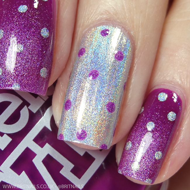 Holo Polka Dot Nail Art | Brit Nails