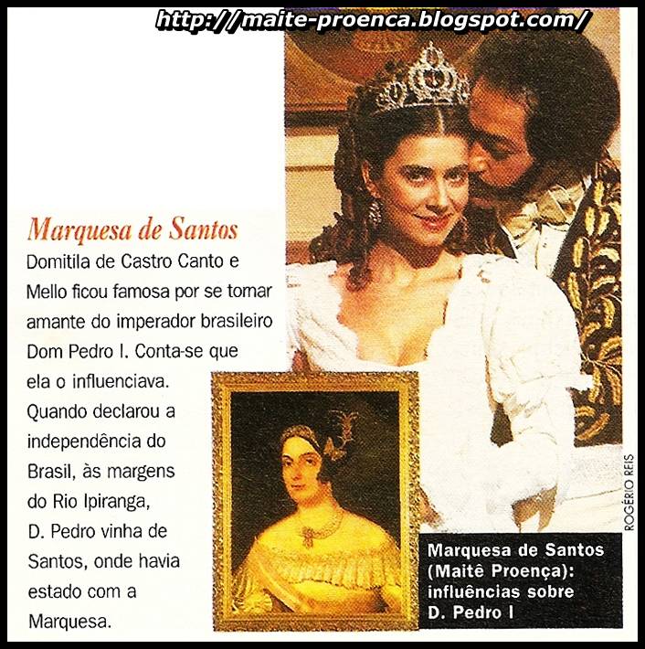 Maitê Proença: Maitê Proença e Gracindo Júnior "Dom Pedro I e Domitila ...