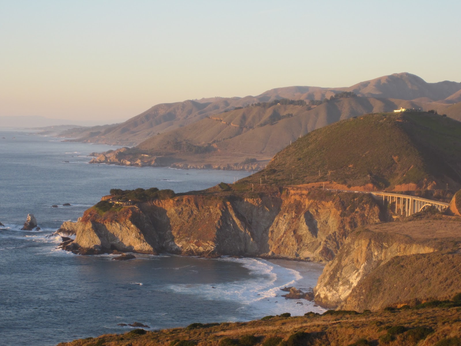 Kjetil and Ulrike in California: Pacific Coast Highway -Route 1- California