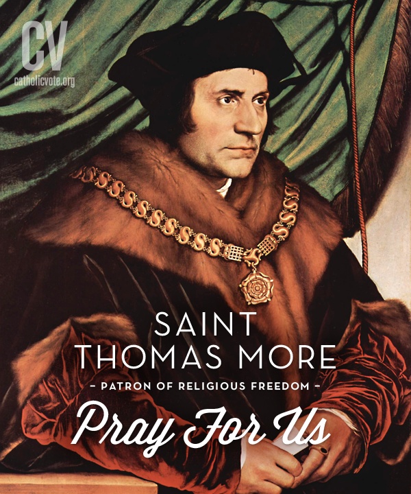 Saint June 22 : St. Thomas More : Patron of #Politicians , #Lawyers ...