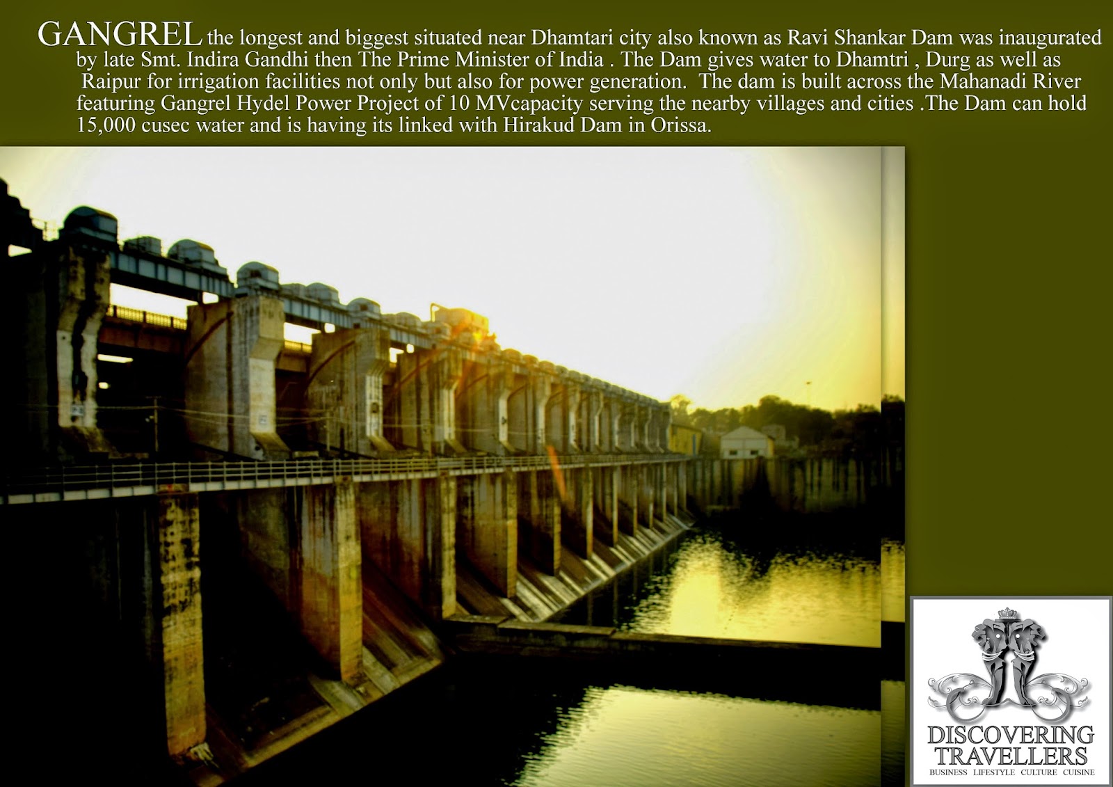 Chhattisgarh @ Discovering Travellers: GANGREL -THE DAM OF CHHATTISGARH