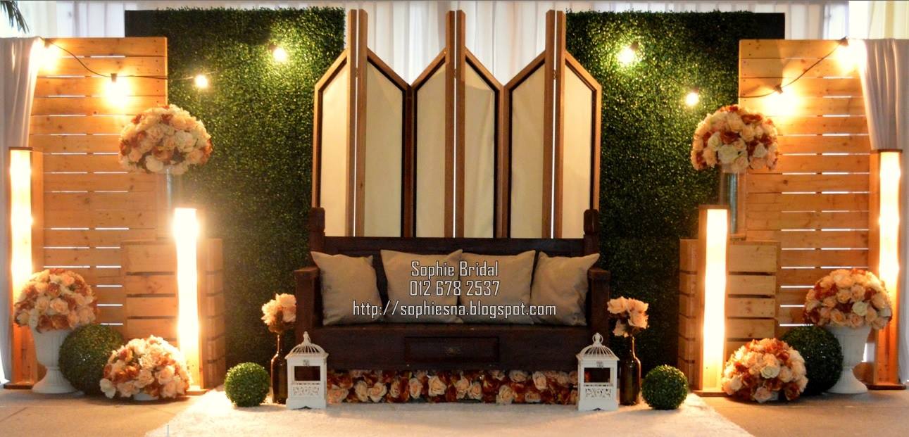 MENJARING IMPIAN: Idea Pelamin Menggunakan Kayu pallet. Cantik & Unik