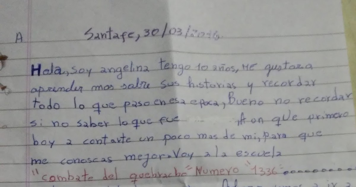 Escuela Nº 1 336 Combate Del Quebracho Los Chicos A Un Soldado De