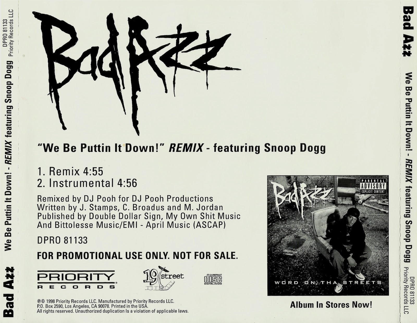 THE CRACK FACTORY: Bad_Azz_Feat._Snoop_Dogg-We_Be_Puttin_It_Down_(Remix ...