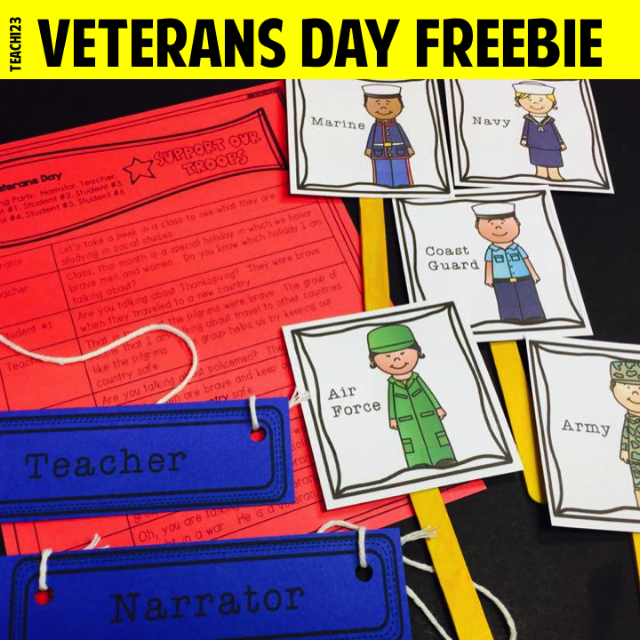 Veterans Day Readers Theater Freebie | Teach123 | Bloglovin’