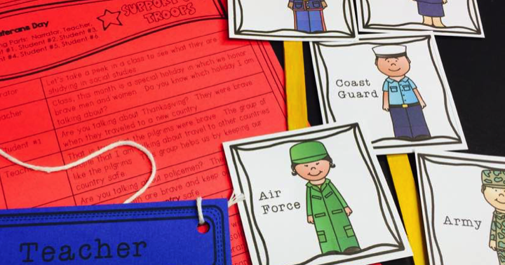 Veterans Day Readers Theater Freebie | Teach123