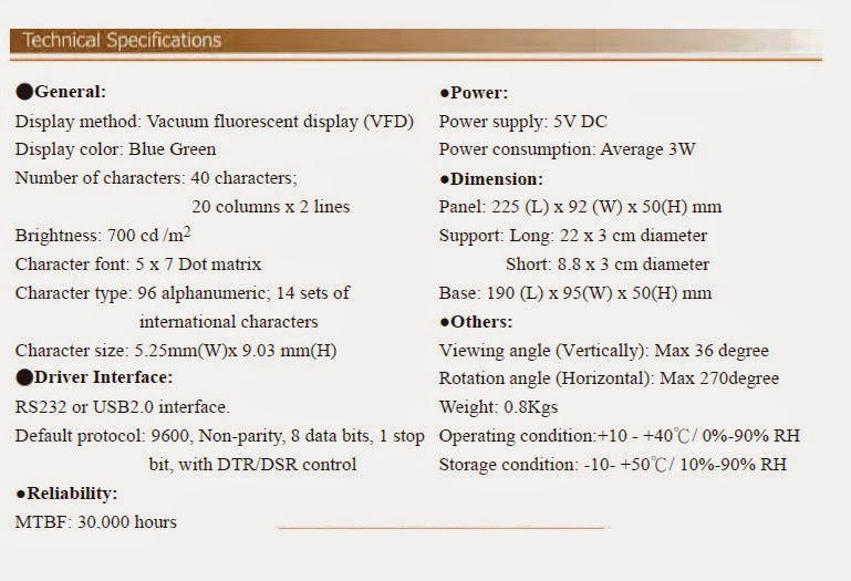 Cd5220 Pole Display Drivers - neoncrystal