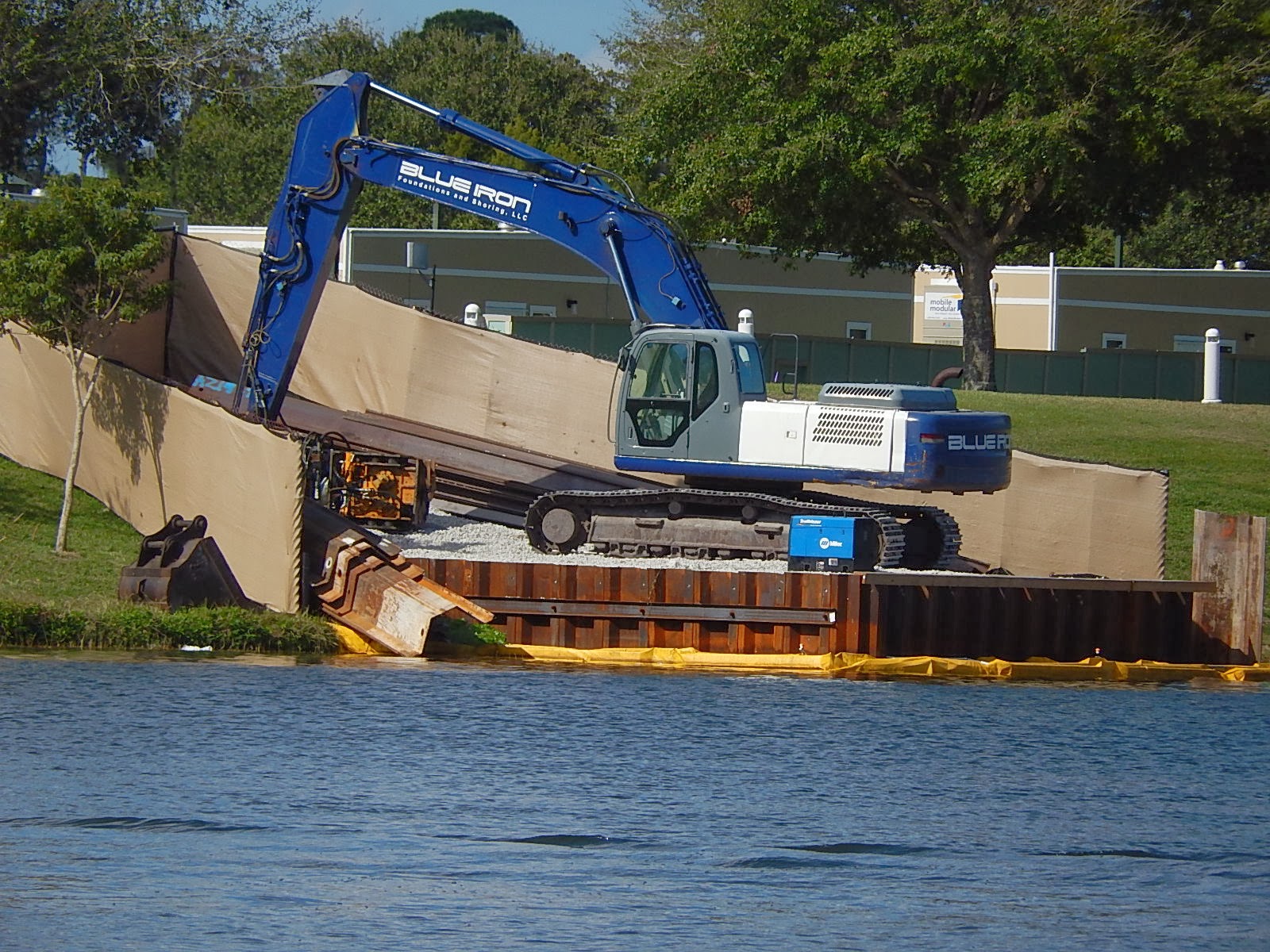 Save Pleasure Island Blog: PI Update: Barge Dock Installed