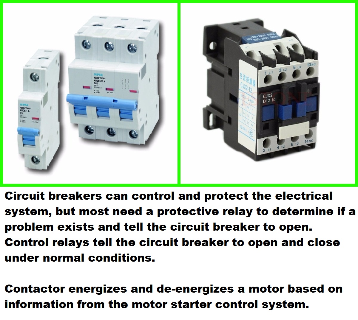 Difference between Contactor & Circuit Breaker - Elec.Eng.World