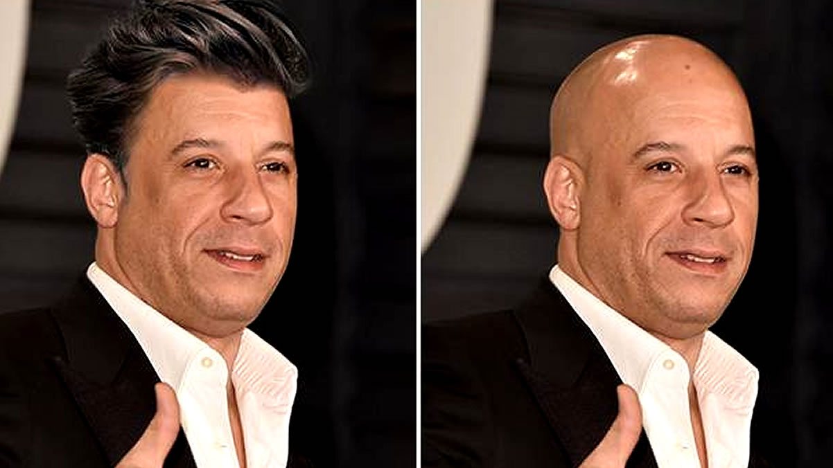 Así se verían estos 10 famosos actores calvos si tuvieran cabello