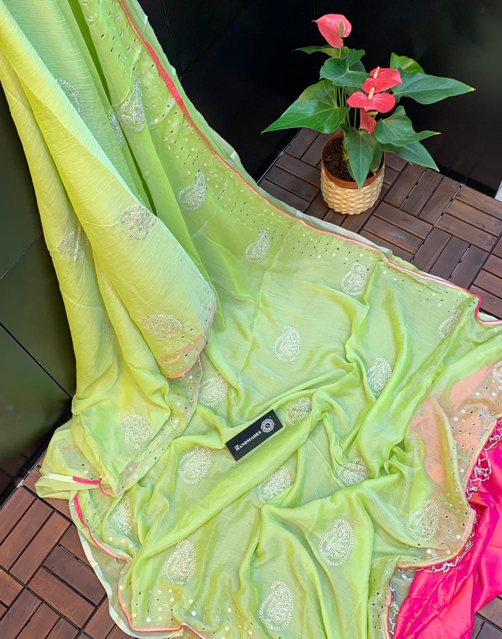 Malbari chiffon sarees