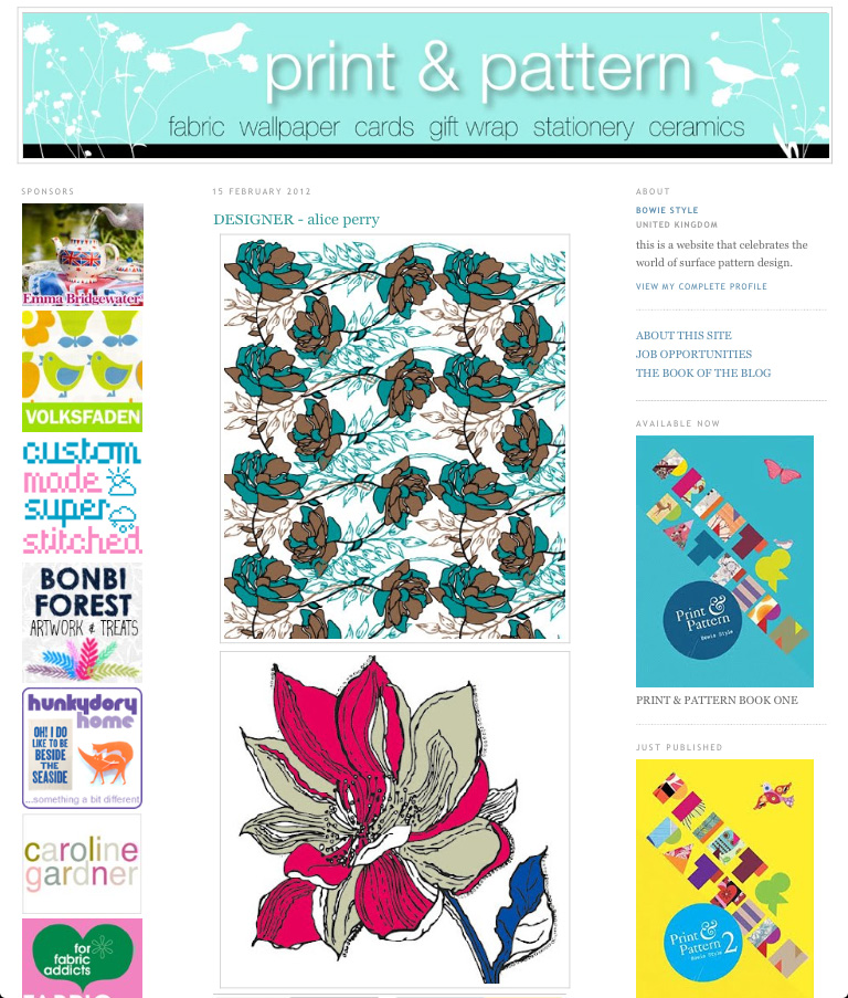 Alice Perry Designs: February 2012