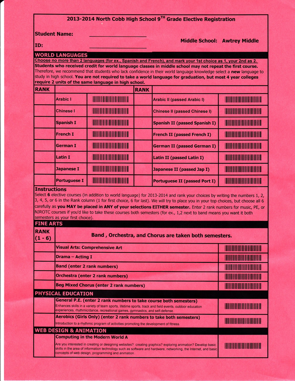 Awtrey Counselor Connections: North Cobb Elective Brochure and ...