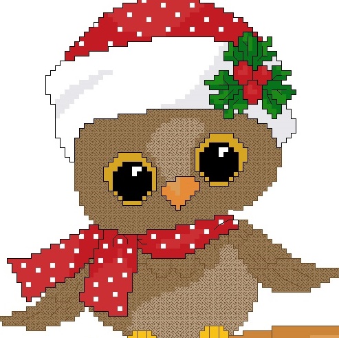 X-Stitch Magic: Christmas Owls