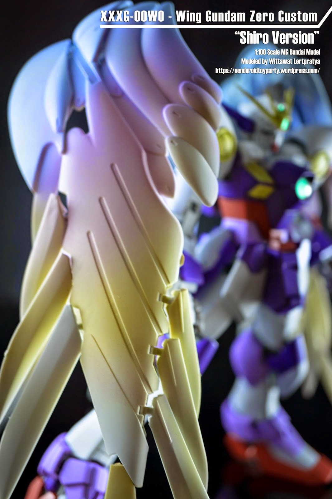 Gundam Family: MG 1/100 Wing Gundam Zero Custom "Shiro Ver." Custom Build