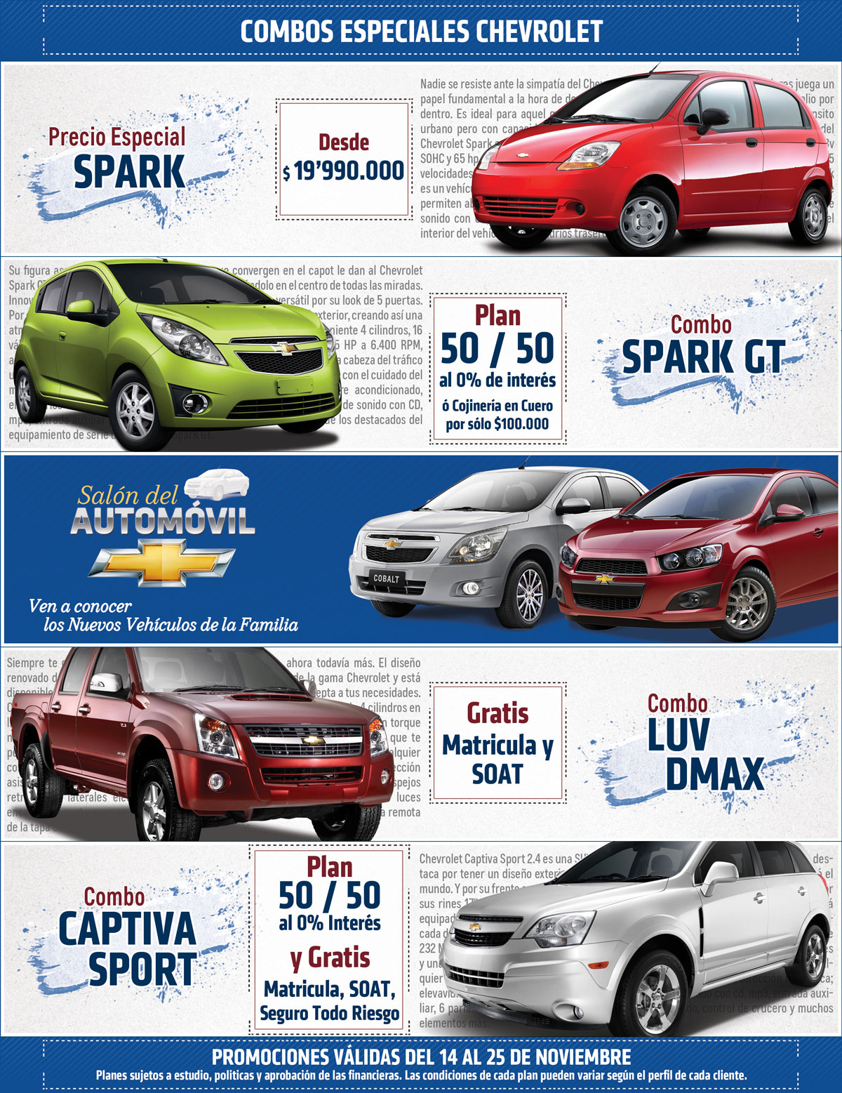 Combos Especiales Concesionario Chevrolet - Yanaconas Motor ...