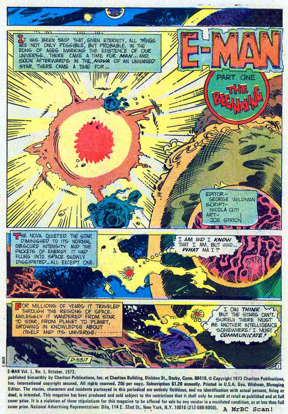 Diversions of the Groovy Kind: Making a Splash: Joe Staton's E-Man