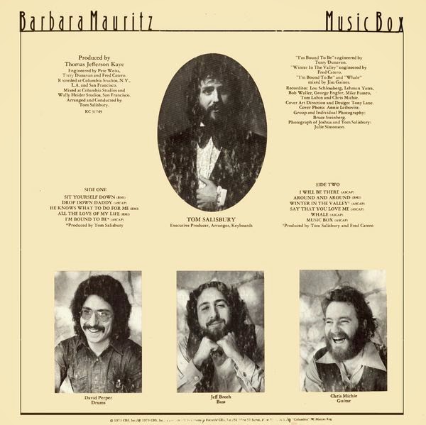 18 RODAS: BARBARA MAURITZ - Music Box (Columbia, 1972)