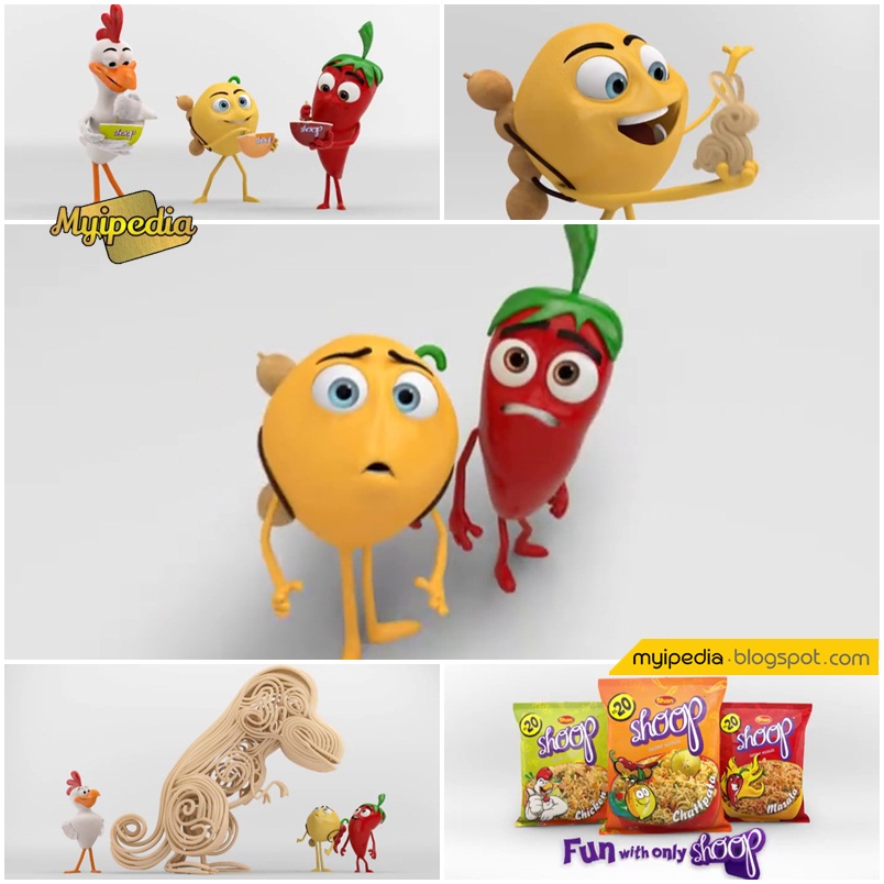 Shoop Noodles TVC 2016 Animated Cartoon | Myipedia | TVC, Entertainment ...