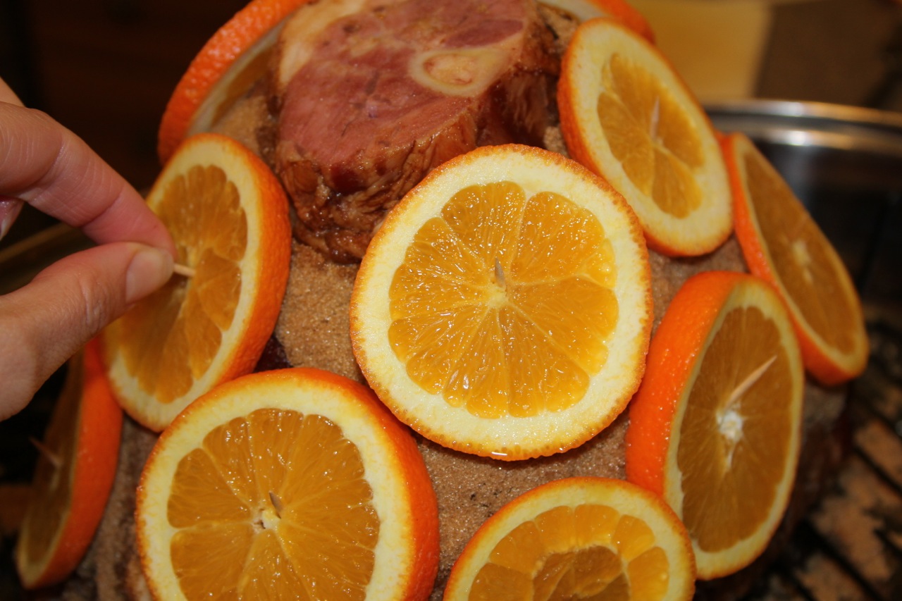 Cranberry Orange Christmas Ham - Cooking With Ruthie
