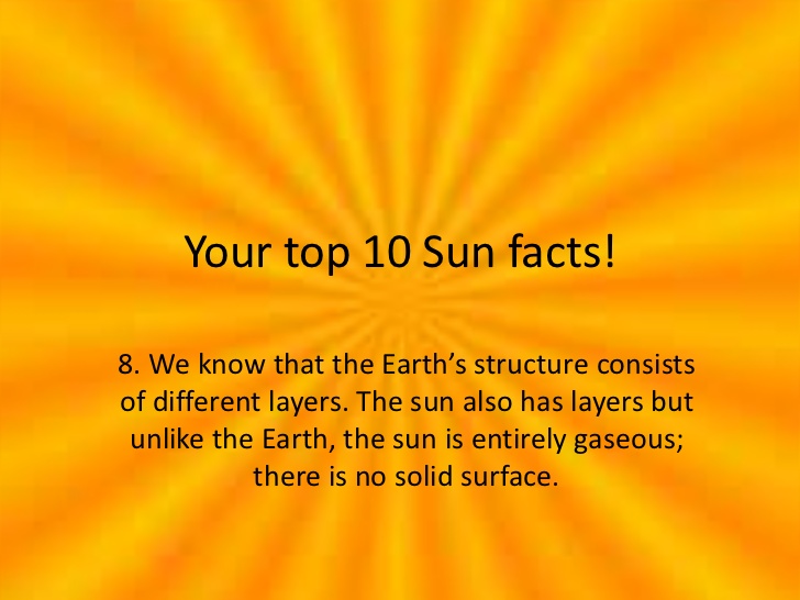 Mrs \ Souzan Gubr Let's learn science : TOP 10 SUN FACTS