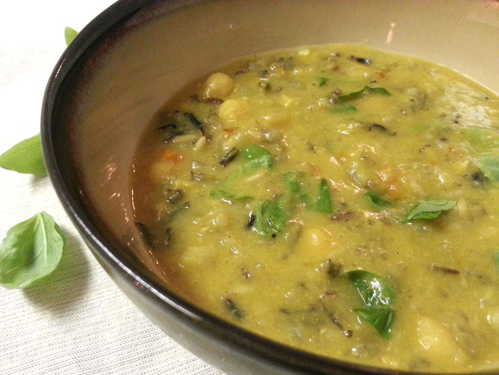 Eat the Rainbow: Creamy Curried Chickpea Chowder