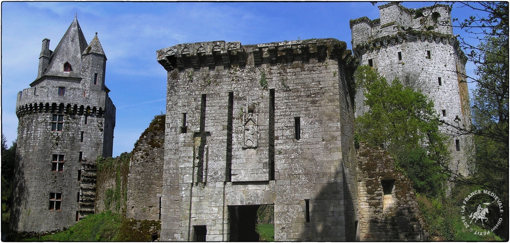 LA FRANCE MEDIEVALE: ELVEN (56) - Château-fort de Largoët : Ensemble et ...