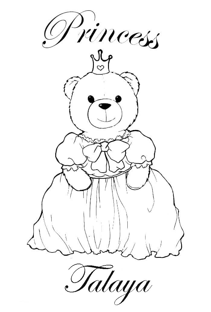 PRINCESS COLORING PAGES