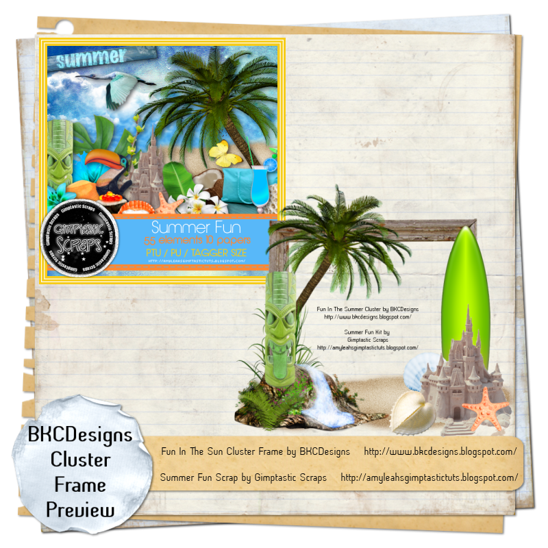 BKC Designs: Fun In The Summer FTU Cluster Frame