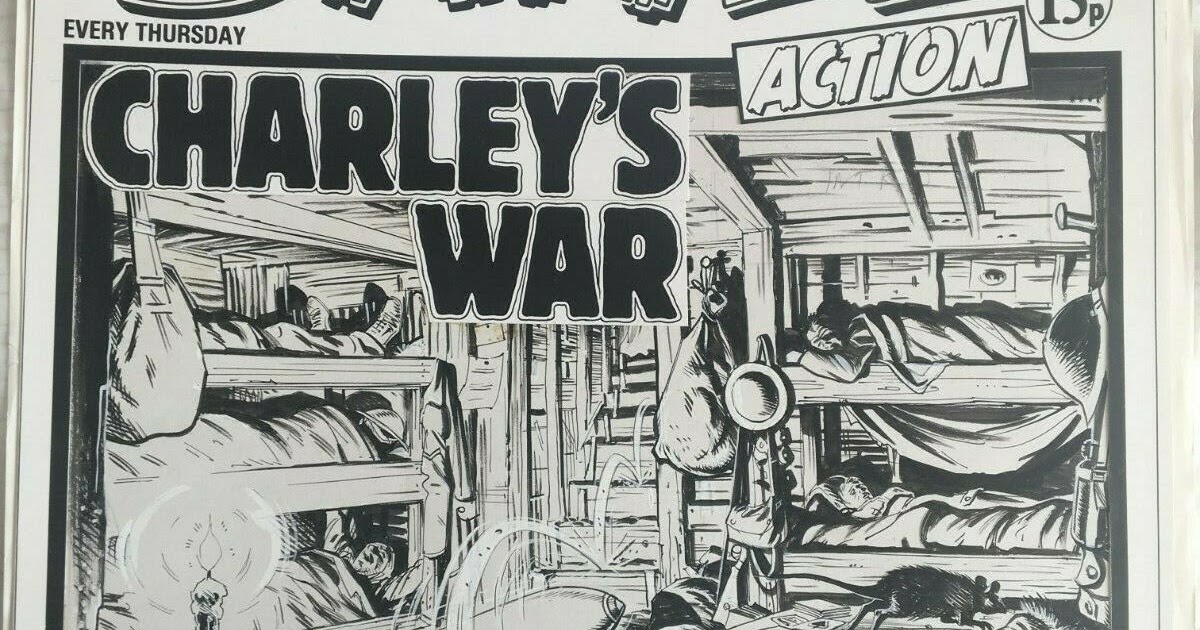 Boys Adventure Comics: Charley's War Battle cover by Joe Colquhoun up ...
