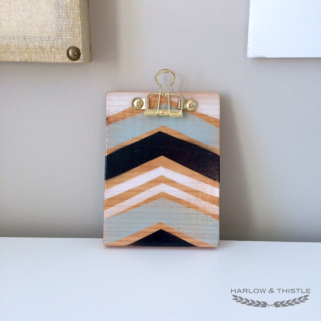 DIY Mini Wooden Clipboard - Harlow & Thistle