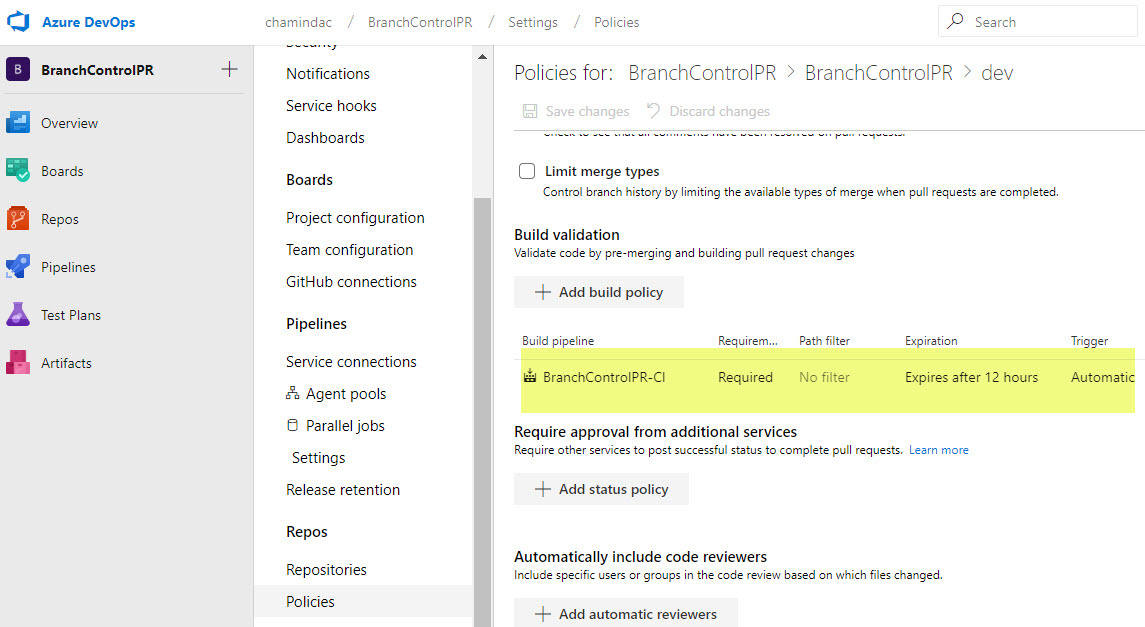 Chaminda's DevOps Journey with MSFT: Controlling Pull Request Source Branches for Given Target ...