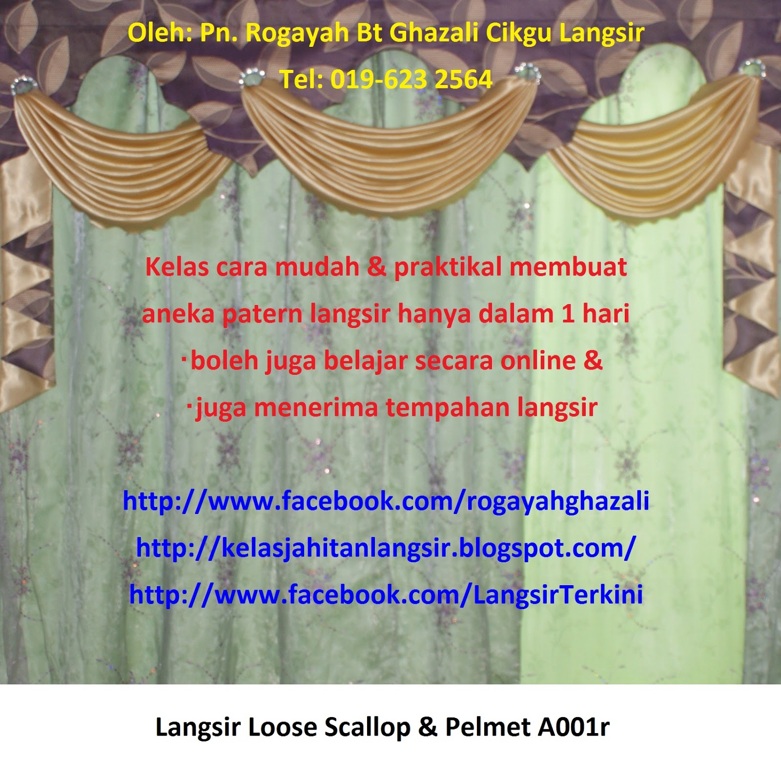 Klik disini utk melihat banyak lagi pola pattern langsir terkini