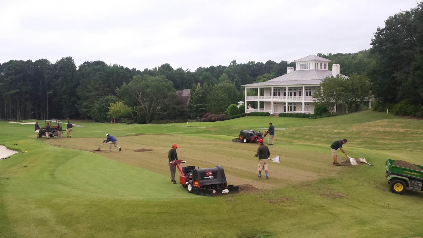 Marietta Country Club Grounds: Aerification Successfully Completed!