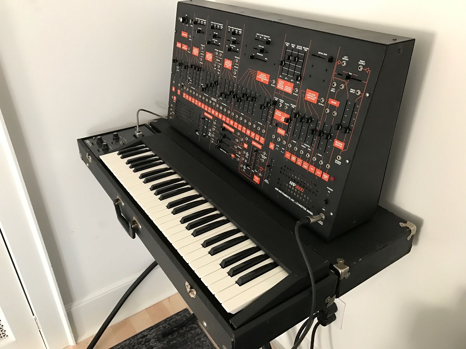 MATRIXSYNTH: ARP 2600 1970's Black / Orange