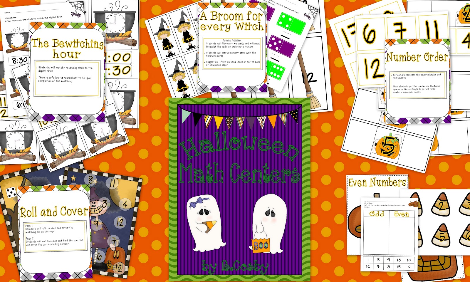 You Might be a First Grader...: Updated Halloween Math Centers