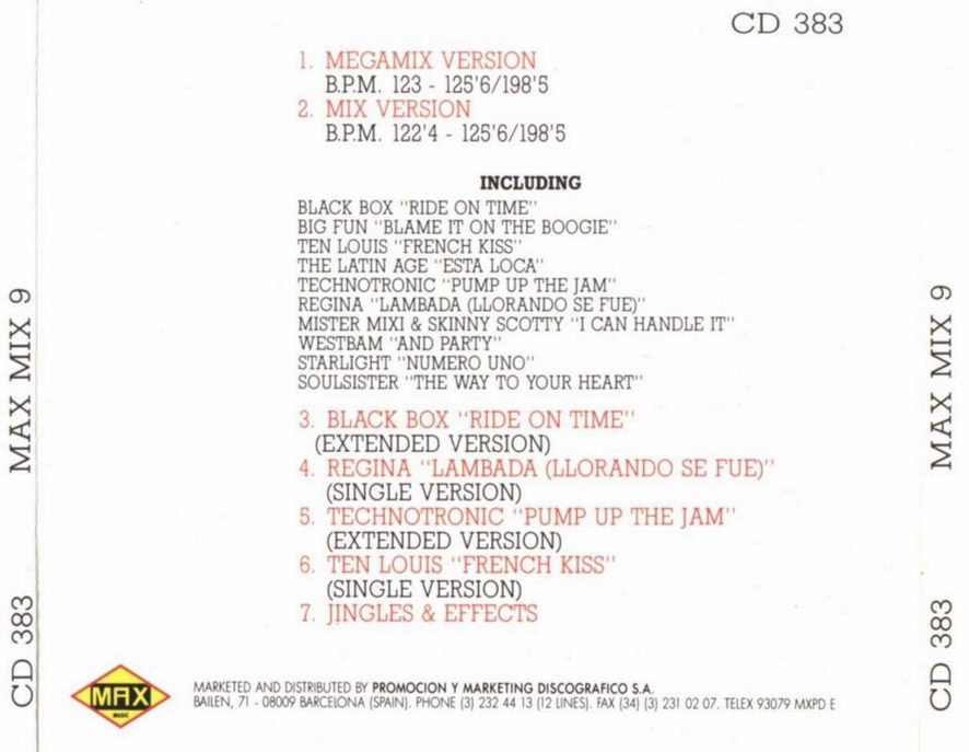 dance of the 90's: Max Mix 9