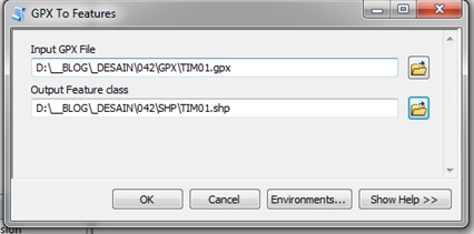 Cara Mengubah atau konversi GPX ke SHP di ArcGIS - GISPEDIA