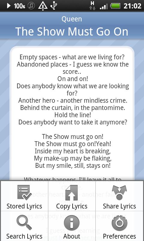 Smart Lyrics ~ Apps do Android