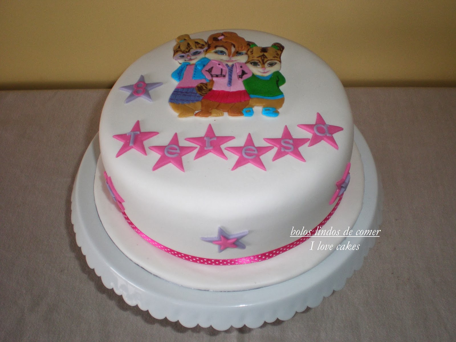Bolos lindos de comer: Bolo Esquiletes II / Chipettes cake II